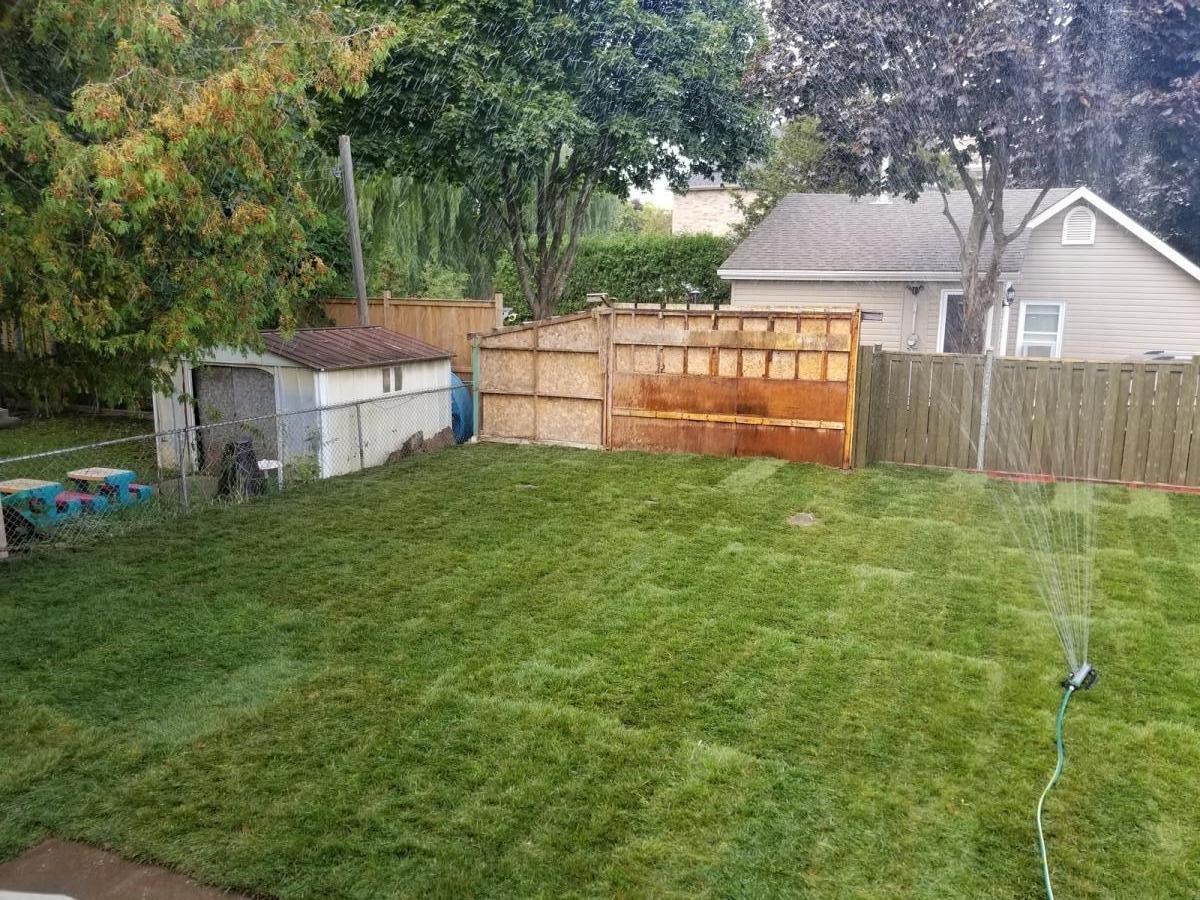 Sod Installation - Creative Landscaping & Post Holes Inc